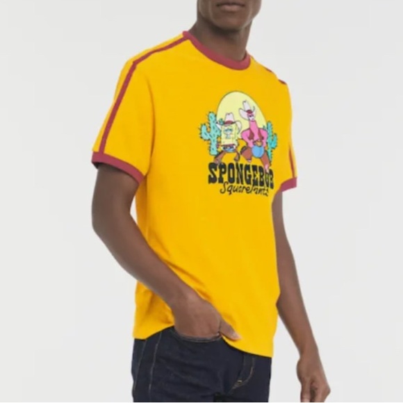 Nickelodeon | Shirts | New Mens Spongebob Squarepants Cowboy Graphic T ...